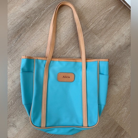 Jon Hart Design | Bags | Jon Hart Design Tote Ocean Blue Coated Canvas ...